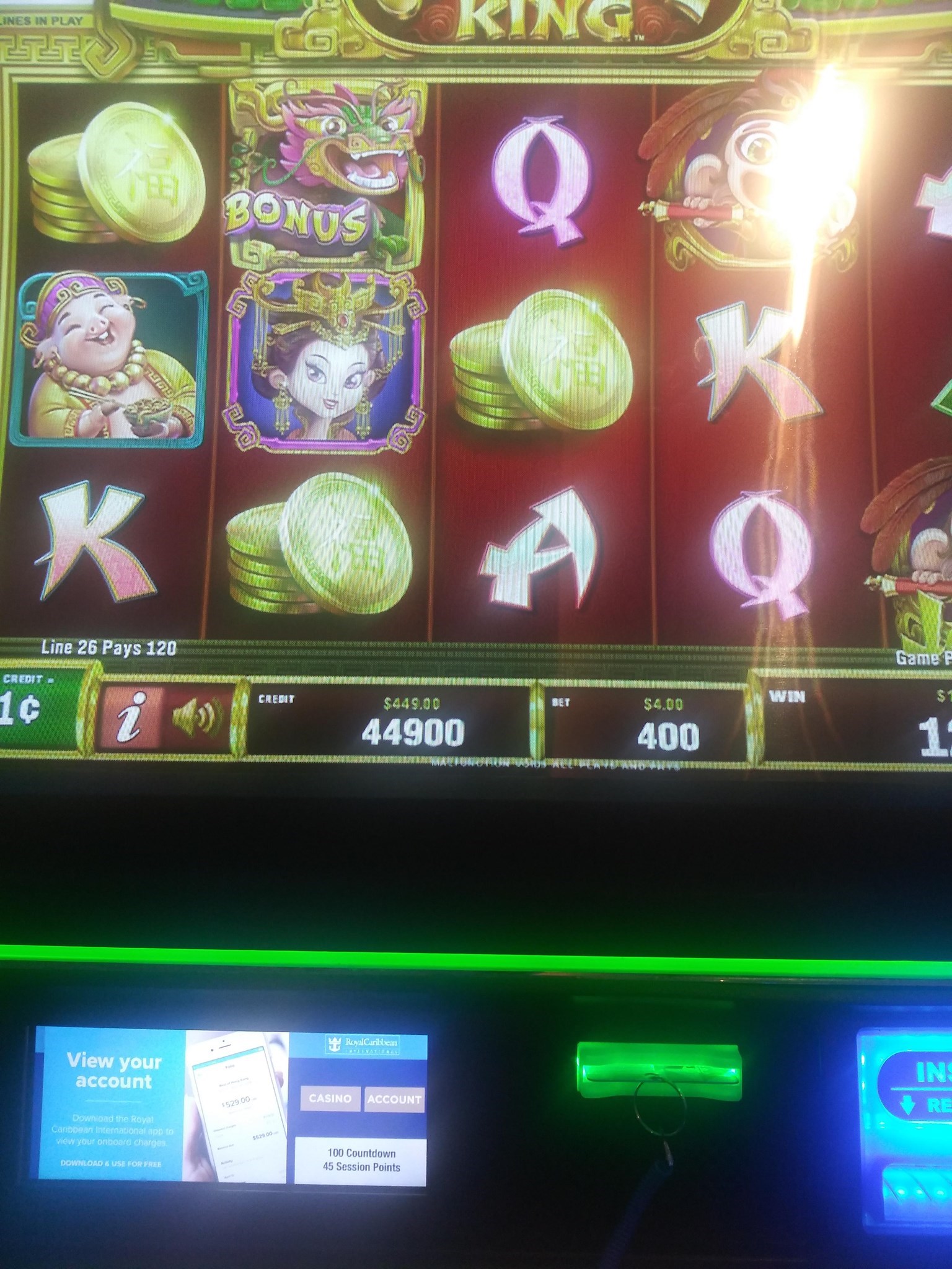 Slot Machines Onboard Mariner of the Seas Casino