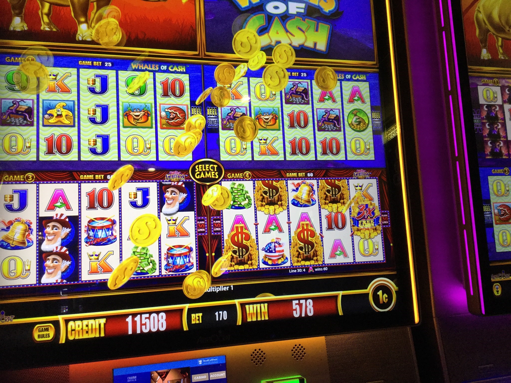 Slot Machines Onboard Anthem of the Seas Casino