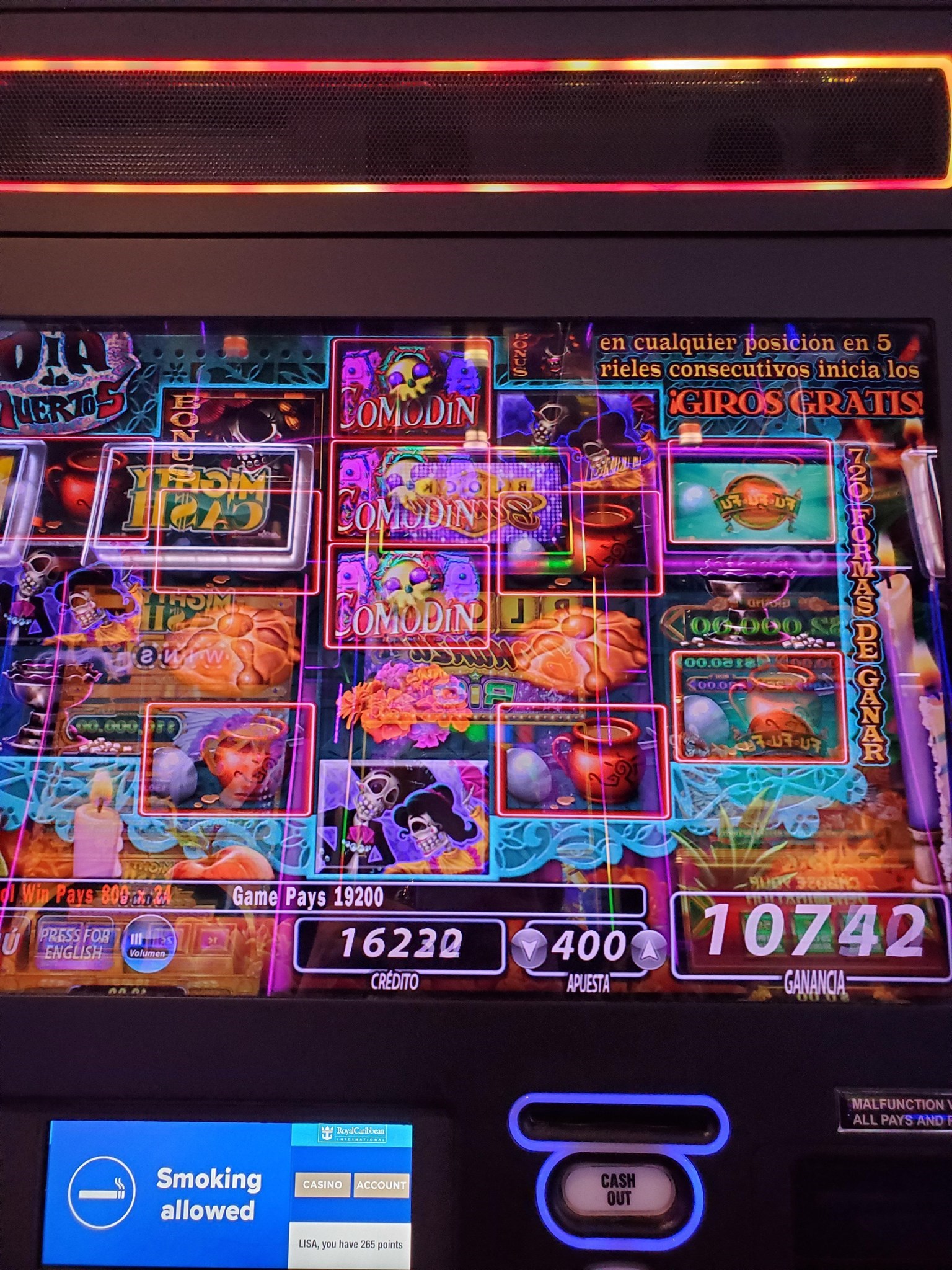 Slot Machines Onboard Grandeur of the Seas Casino