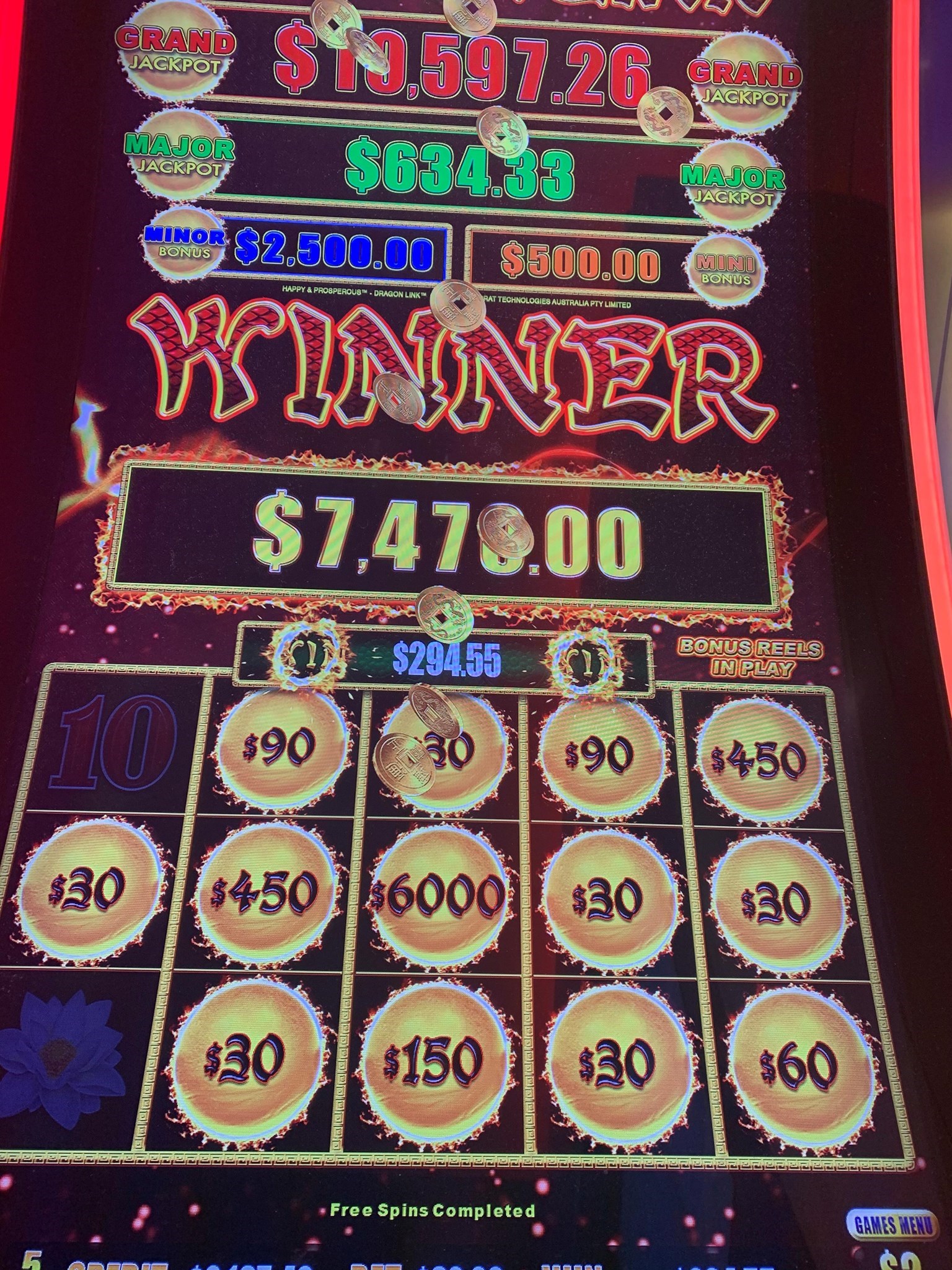 Dragon Link: Happy and Prosperous Slot Machine by Aristocrat