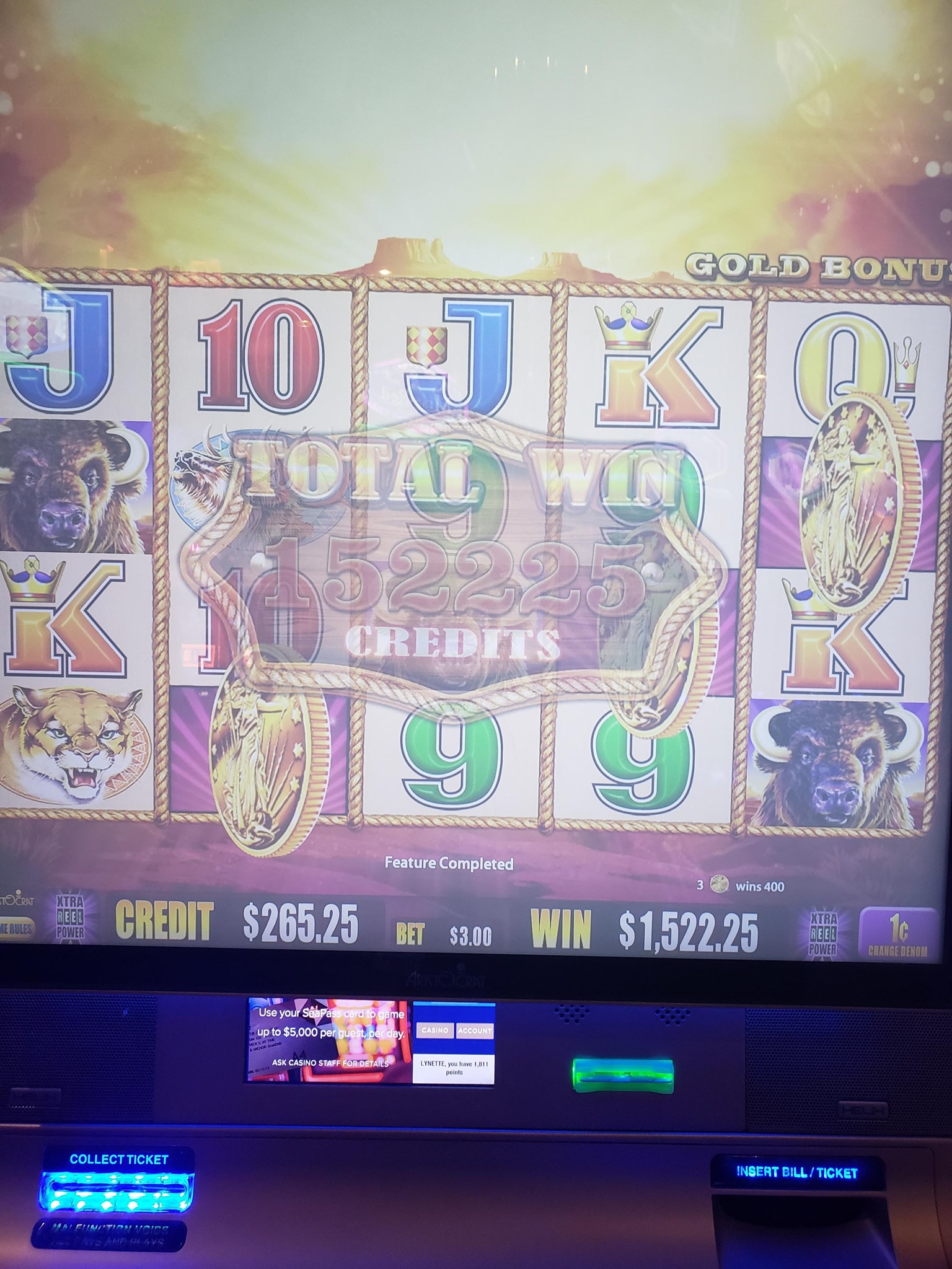 Slot Machines Onboard Freedom of the Seas Casino